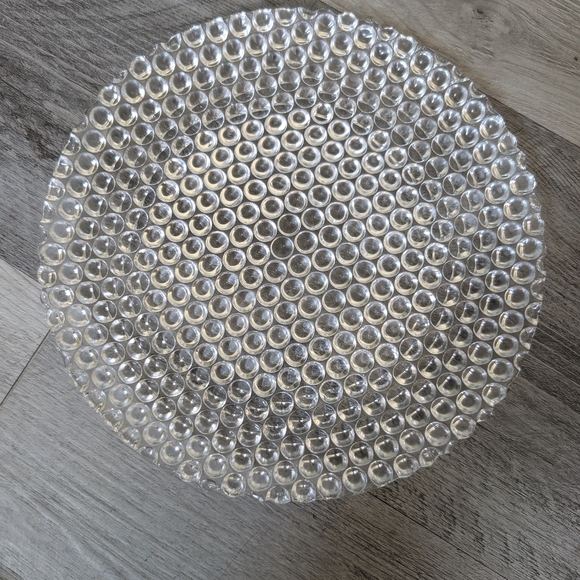 Kitchen | Clear Glass Hobnail Plates Set Of 4 85 Inch Diameter | Poshmark